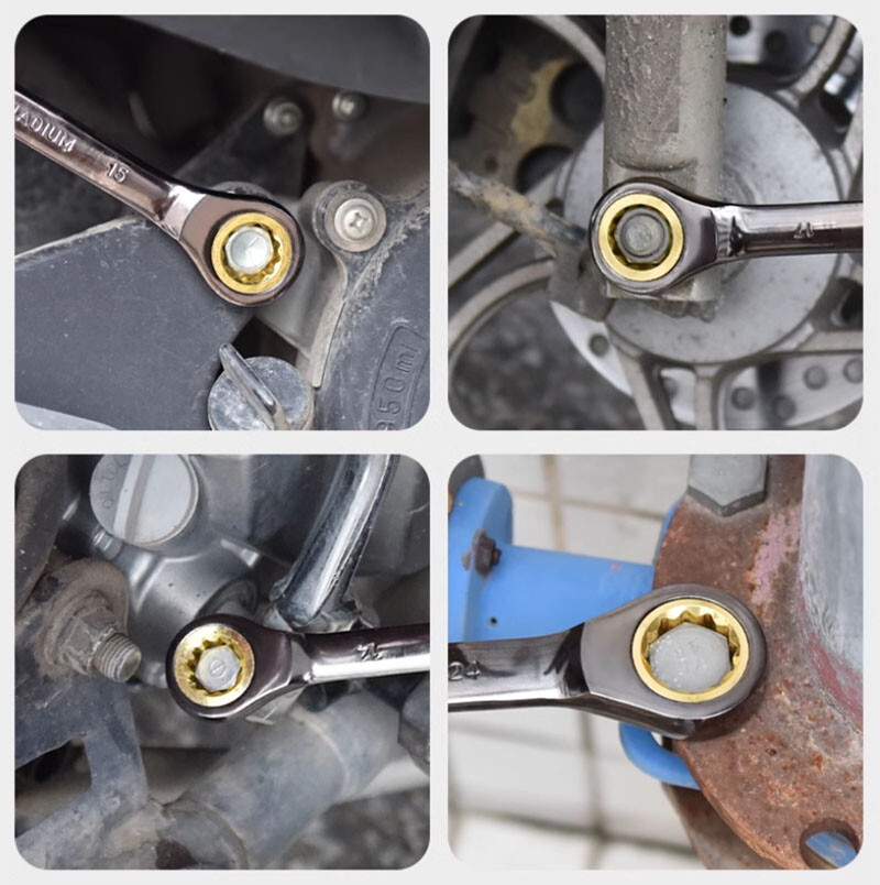 1pcs 6-32mm Two-Way Small Ratchet Metric Wrench Dual-Purpose Spanner ...