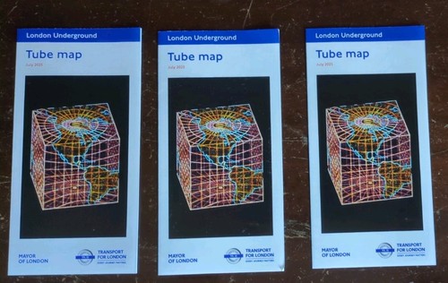 3x NEW July 2025 Tube Map TfL London Underground LATEST | eBay UK