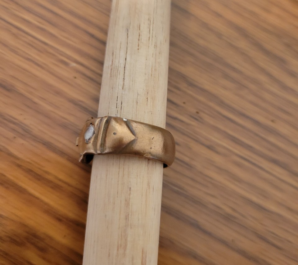 English Mans Gypsy Ring. Brass Alloy. Vintage. UNUSUAL design | eBay