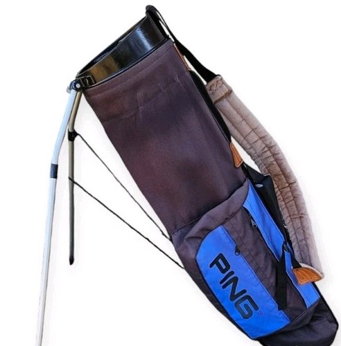 Ping Golf Bag Blue Black 4 Way Stand Single Padded Strap Vintage ...