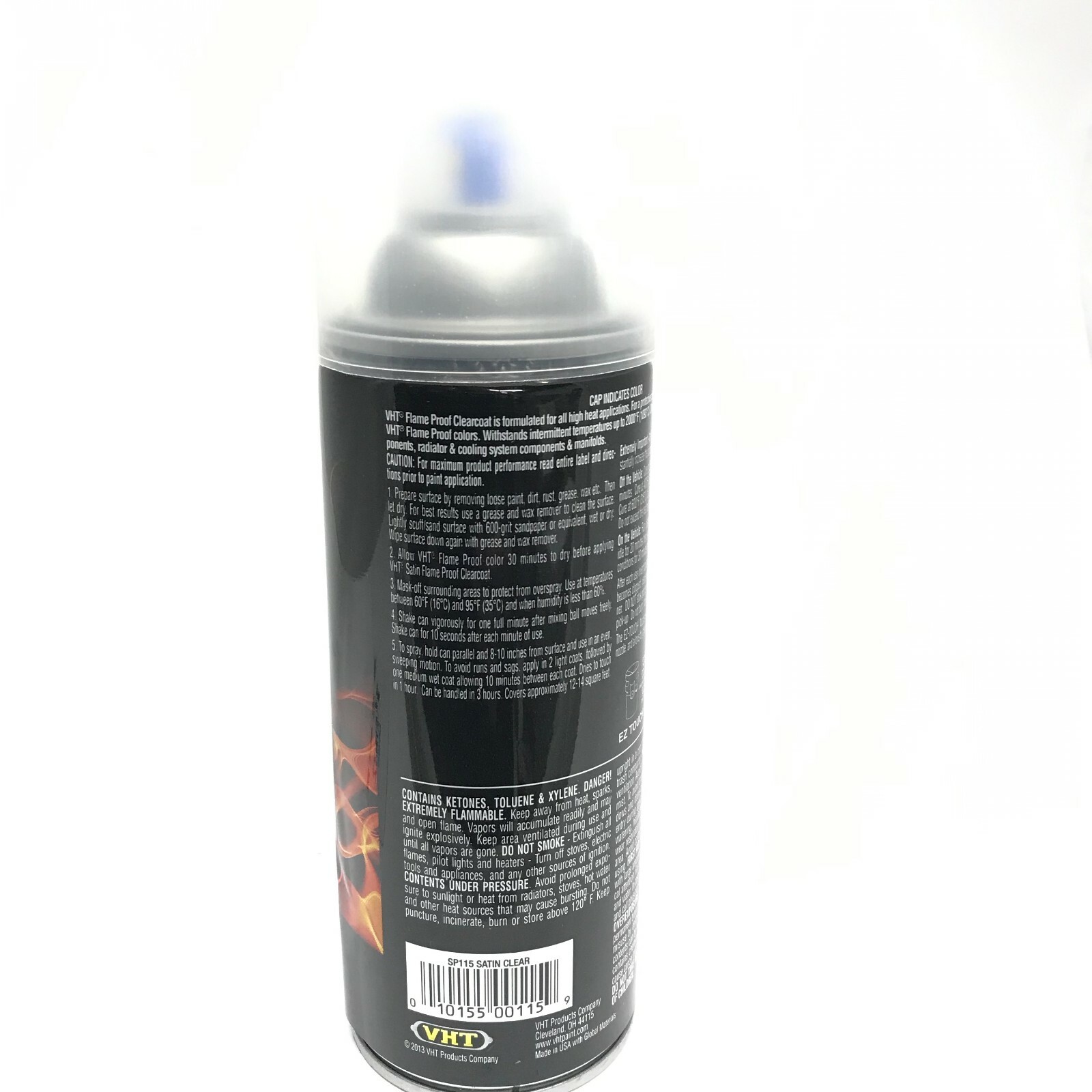 VHT SP115 FlameProof Satin Clear Paint, Header Paint Silica Ceramic ...
