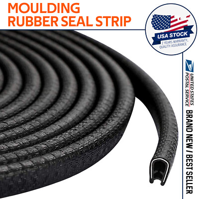 20ft Car Auto Door Guard Molding Weather Strip Edge Protect Rubber Seal ...