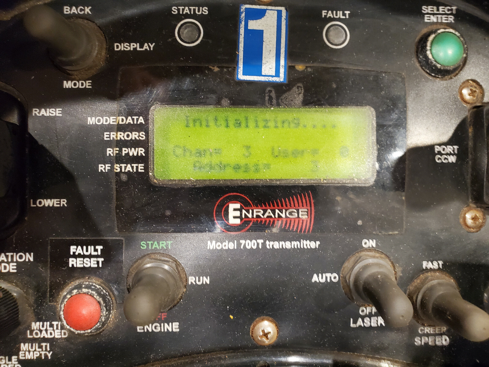 Magnetek/Enrange 700T Belly Pack Wireless Radio Remote Control System ...