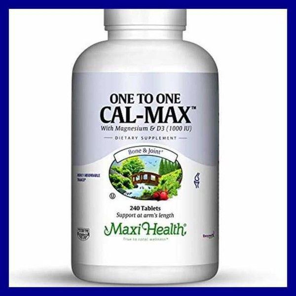 Maxi Health Calcium Magnesium One to Calmax Citrate With Vitamin D3 240 ...