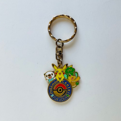 Pokémon Center Fukuoka Keychain Rare Anime Japan 2011 Pikachu Oshawott ...