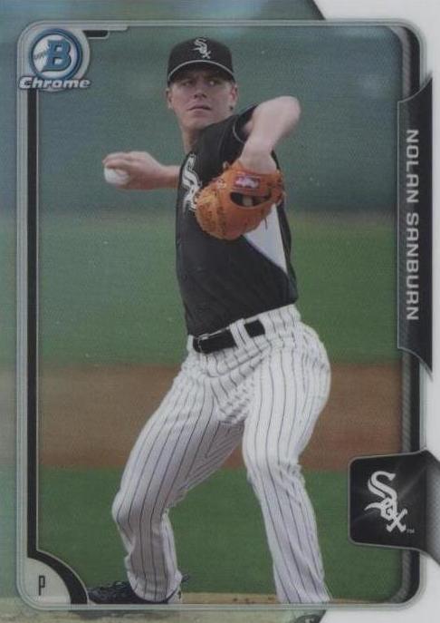 2015 Bowman Chrome - Prospects Nolan Sanburn #BCP177 Refractor /499 (RC ...
