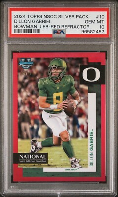 2024 Bowman Chrome U NationalSCC Silver Pack Dillon Gabriel Red ...