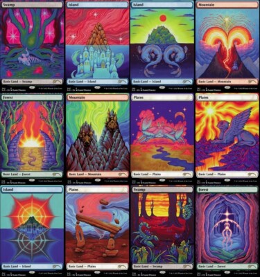 mtg Set 12 Astrology lands Secret lair non foil (1 of each land) | eBay