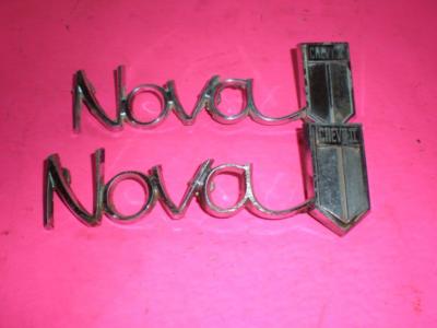 Chevrolet Nova Chevy II nameplate script emblem badge metal ornament ...