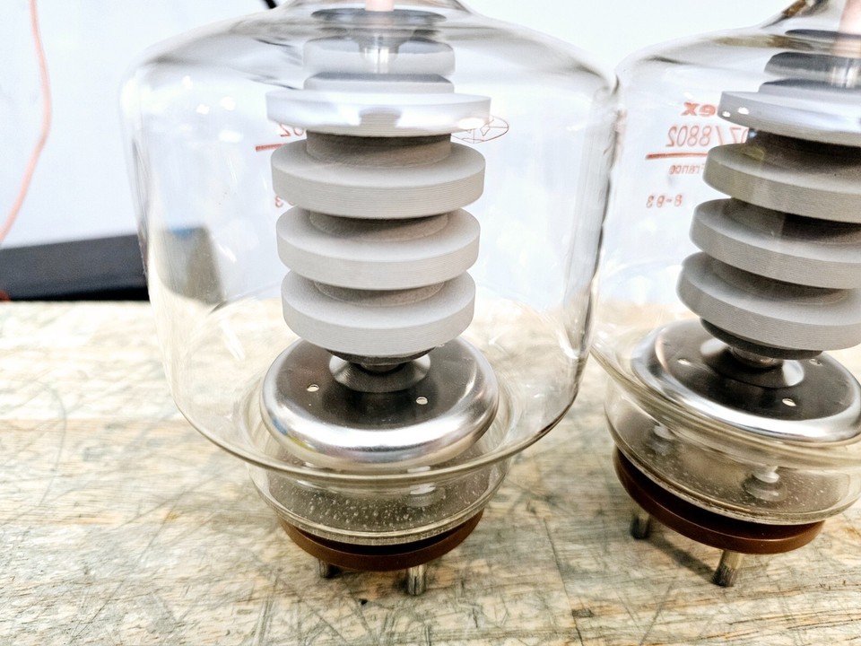 Pair Of Matched Amprex 3-500ZG Graphite Tubes France Eimac 3-500Z ...