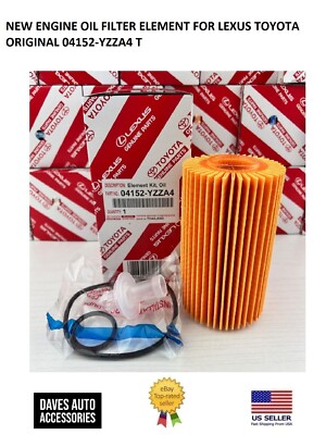 Engine Oil Filter Element Kit #04152-YZZA4-T For LEXUS/TOYOTA Selected ...