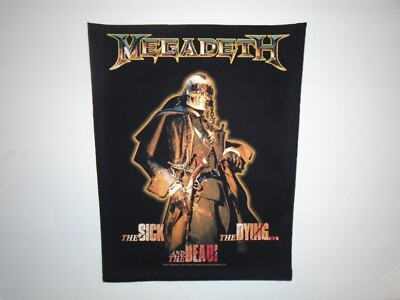 MEGADETH THE SICK THE DYING AND THE DEAD PRINTED BACK PATCH | eBay