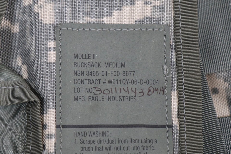 Complete US Military Medium Rucksack Molle II ACU Backpack UCP Digital ...