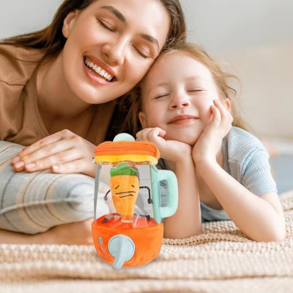 Bag Pendants Carrot Juicer Plush Toy Drawstring Rotating Carrot Juicer ...