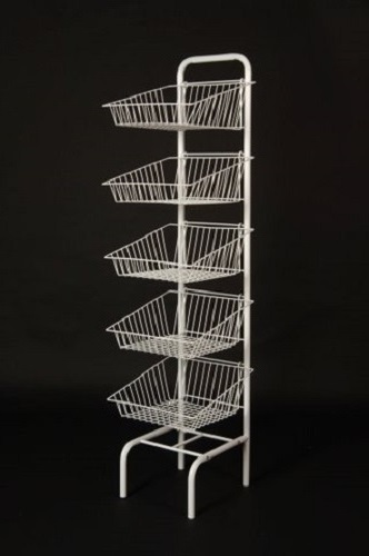 5 x Fruit & Veg Wire Basket Shop Display Unit Shopfittings & Retail ...