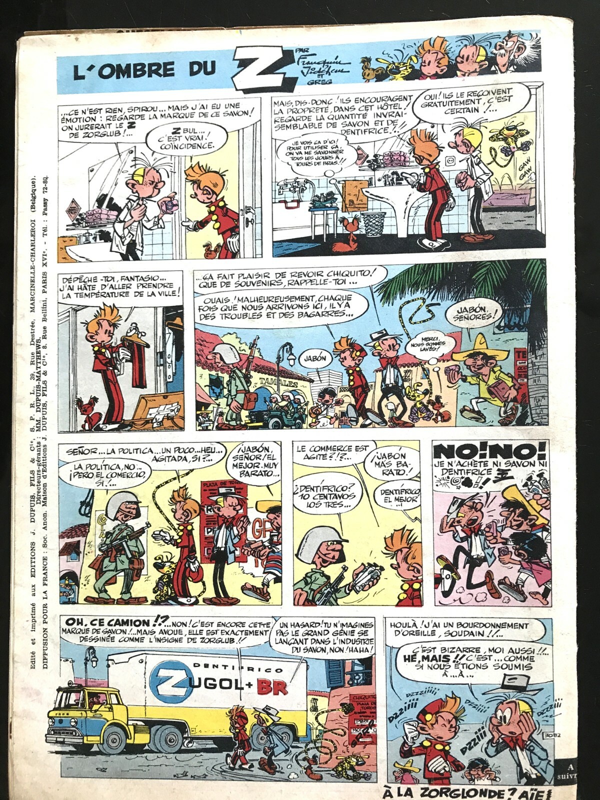 SPIROU N°1170 du 15 Sepembre 1960; Essai Maserati/ sans le mini récit | eBay