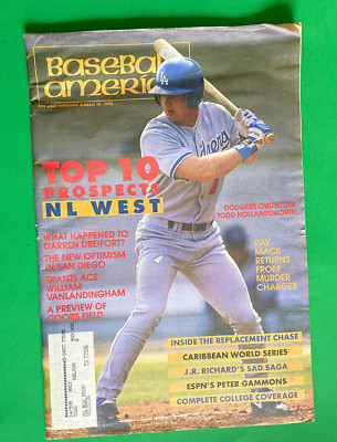 BASEBALL AMERICA-MARCH 19, 1995-TODD HOLLANDSWORTH/DODGERS/COMPLETE ...
