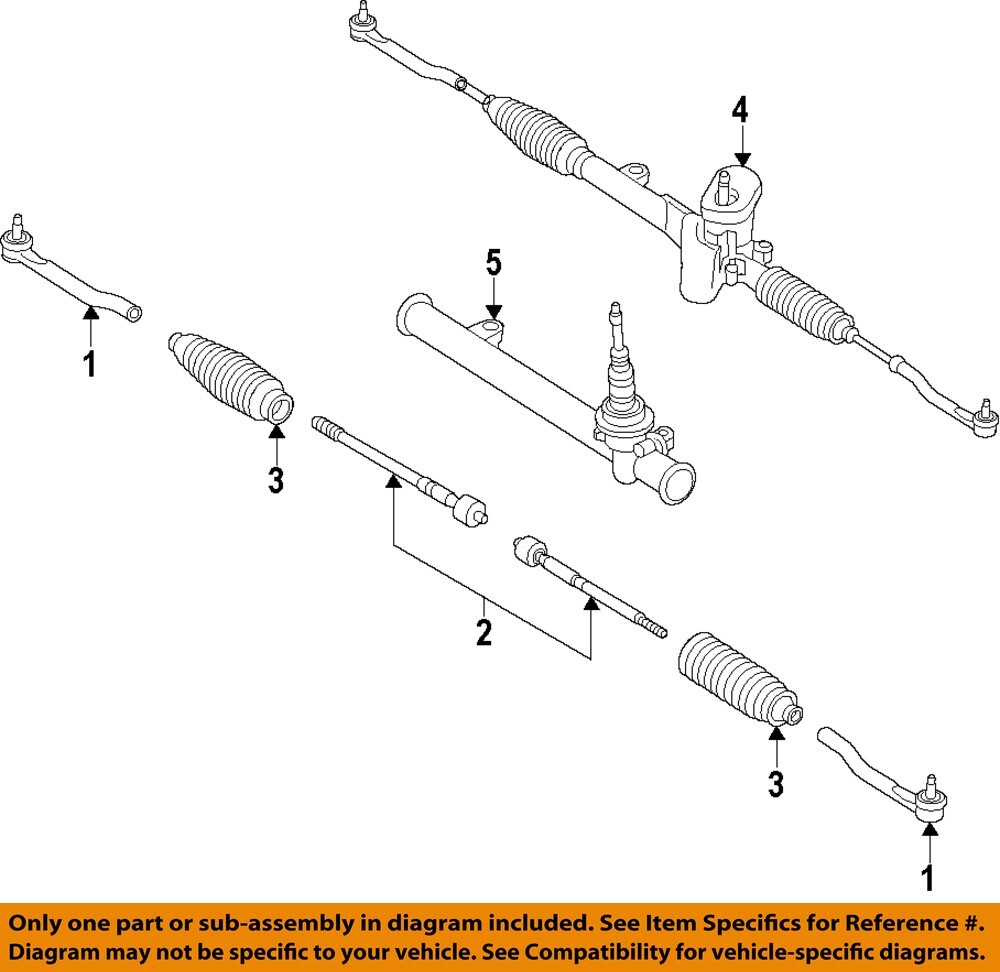 Genuine+Nissan+Inner+Tie+Rod+D8521-5rl0a for sale online | eBay