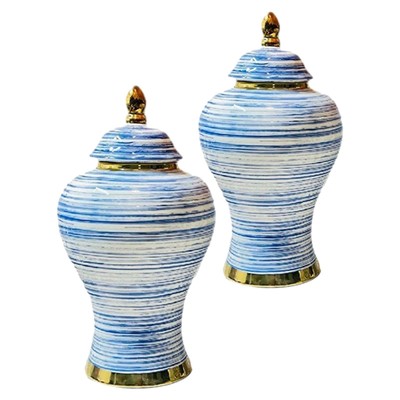 Porcelain storage vase, flower vase, ceramic flower vase, temple vase ...