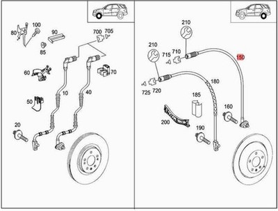 Genuine MERCEDES V251 W164 X164 GL-CLASS X164 Wiring harness 1645401517 ...