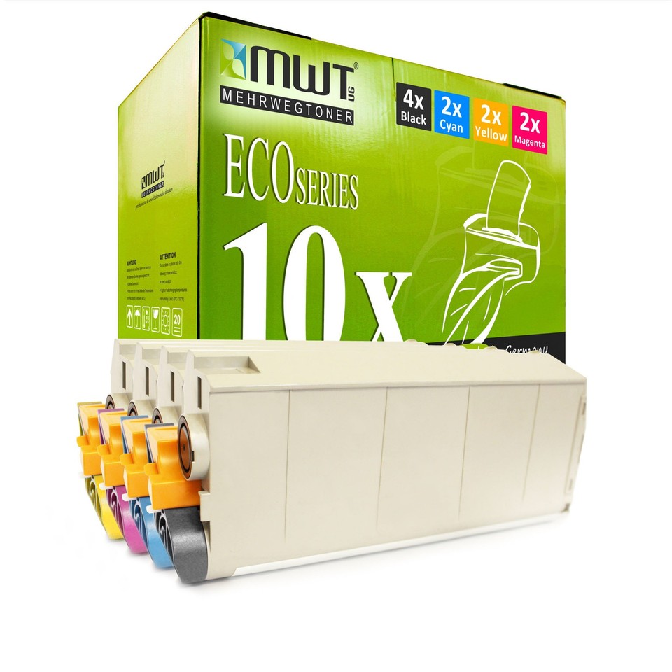 10x MWT Toner f r OKI MC-760-dnfax MC-780-dnf MC-760-dnvfax MC-770 ...