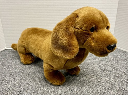 Ganz Webkinz Signature Miniature Dachshund 16 inch Brown Weiner Dog ...