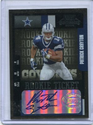 2004 Playoff Contenders Patrick Crayton RC Rookie Ticket Auto Autograph ...