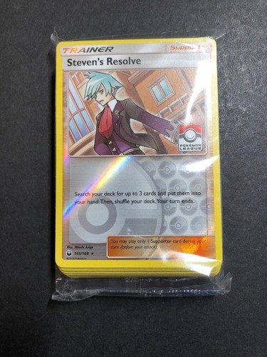 Steven's Resolve 145/168 League Promo Reverse Holo Sealed Pack X50 MINT ...