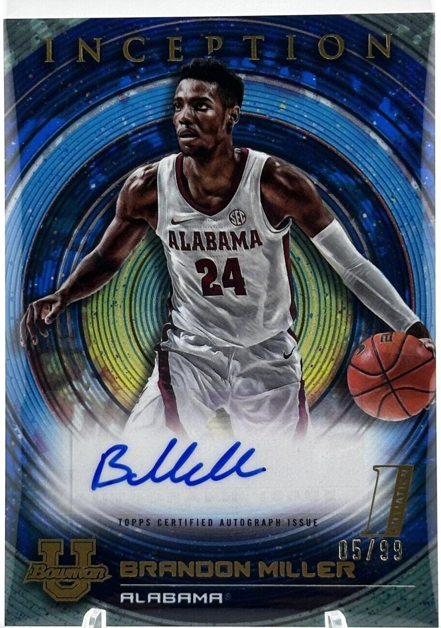 2022-23 Bowman Inception University - Autographs Brandon Miller #BIA-BM ...