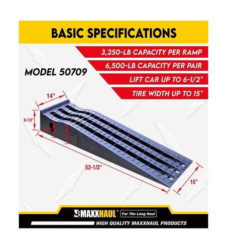 MaxxHaul 50709 Detachable Extendable Car Ramp Set Portable Car Ramps ...