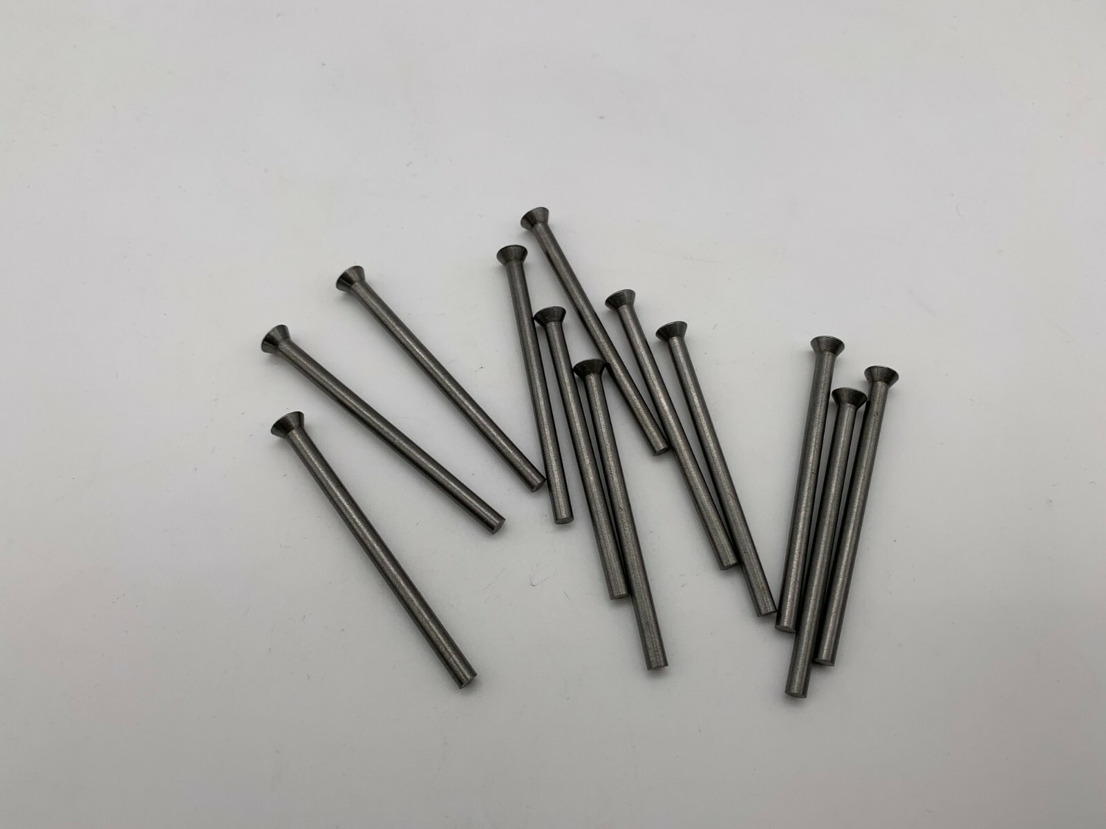 Royal .126" X 2" Long Bevel Headed Punches, Tool Steel Lot Of 12 Pieces ...