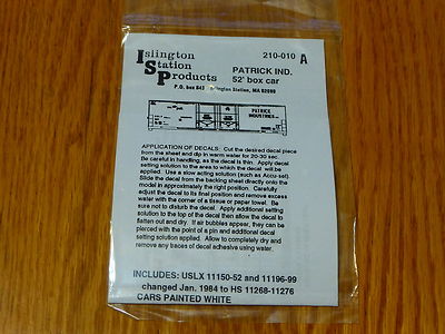 Islington Station Products HO #210-010A Patrick Ind. 52' Box car | eBay