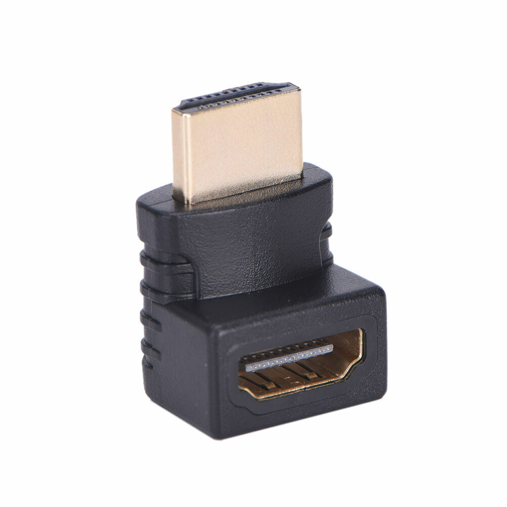 HDMI 270 Degree L Shaped Connector Cable Male to Female Adaptor Right ...