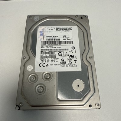 IBM Hard Drive 90Y8732 90Y8731 HUS723030ALS640 3TB 7.2K 64MB SAS-2 3.5 ...