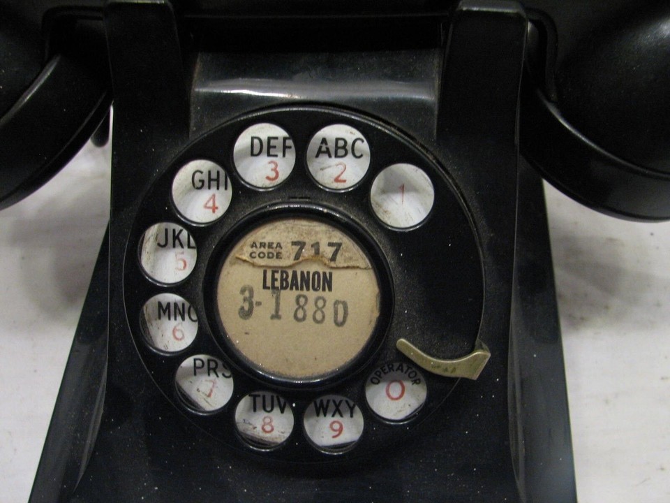 Bell System Western Electric Art Deco Rotary Phone Pyramid Desk ...