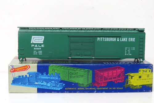 ROUNDHOUSE 1205 HO 50' GREEN BOX CAR PITTSBURGH & LAKE ERIE KIT UNBUILT ...