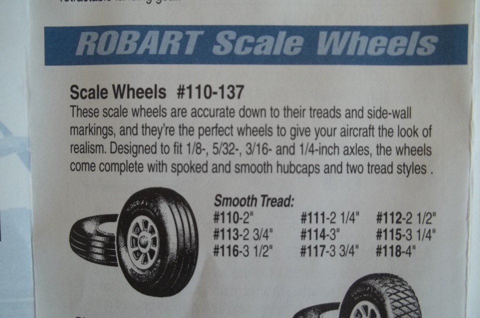 Robart #620 retracts with robart #118aluminum wheels. rare! see ...
