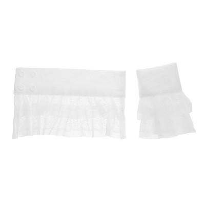 1 Pair Detachable Fake Sleeve Cuffs Wrist Cuffs Fashion Women Ruffle ...