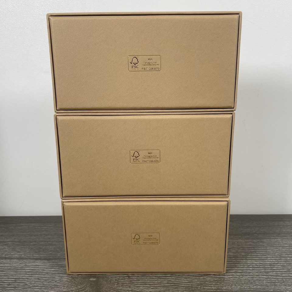 3 x Burberry Genuine Empty Boxes | Gift / Display | Gold Writing | 15 ...