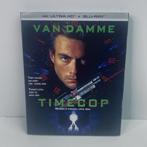 Timecop (4K Ultra HD & Blu-Ray DVD, 1994) Slipcover Van Damme NEW ...