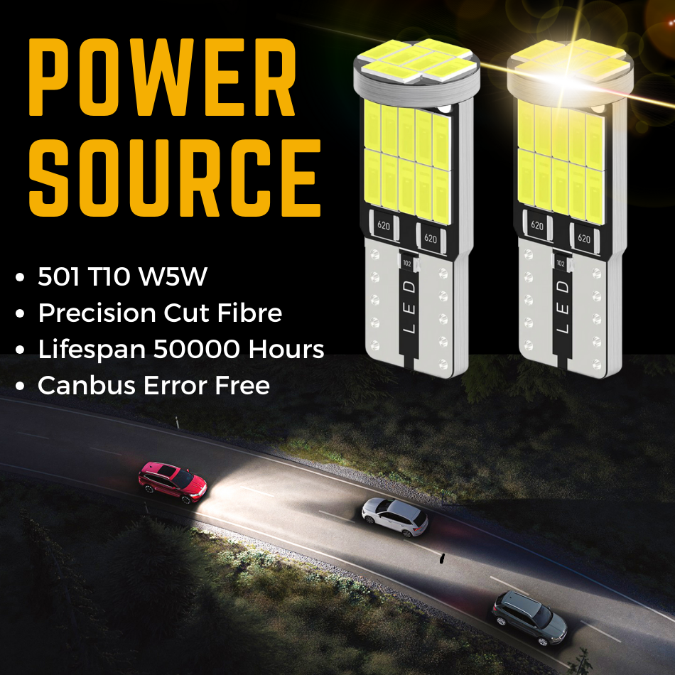 10x 501 T10 Led Bulbs Side Light Error Free Canbus 26 Smd W5W Xenon ...