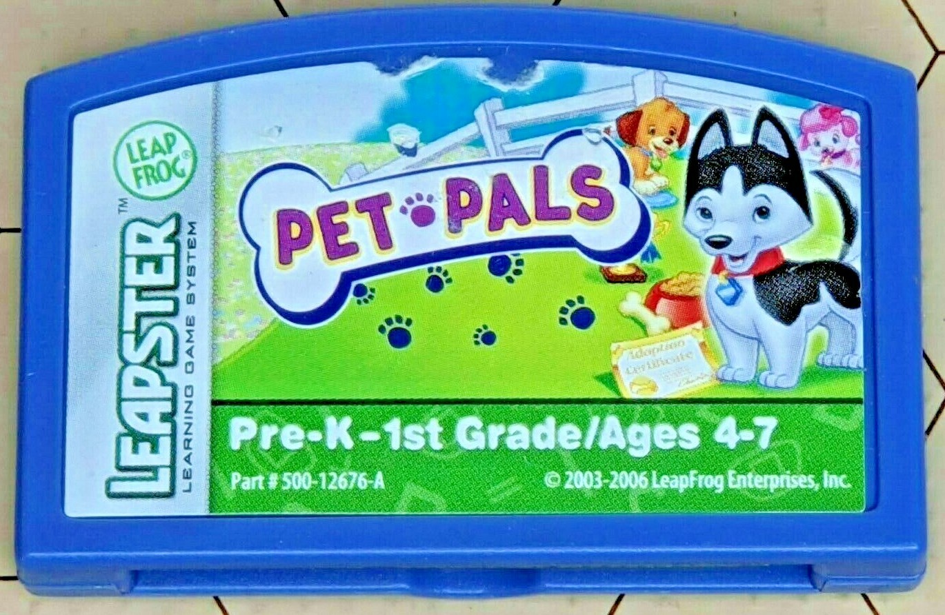 LeapFrog Leapster Explorer Game Pet Pals Ages 4–7 Pre-K to 1st Grade ...
