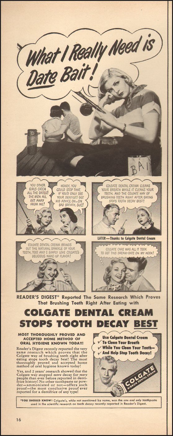 1948 Vintage ad for Colgate Ribbon toothpaste` (121516) | eBay