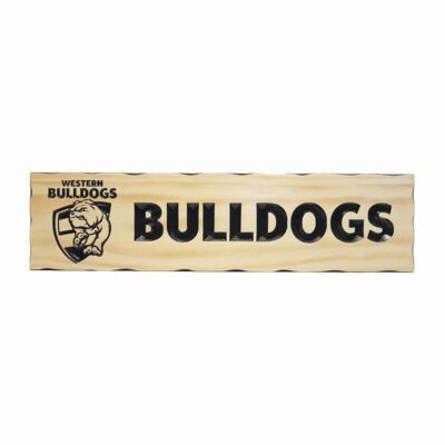 Western Bulldogs - Timber Sign | eBay Australia