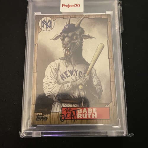 Babe Ruth The GOAT ⚾️ Topps Project 70 Card #666 by Alex Pardee (No Box ...
