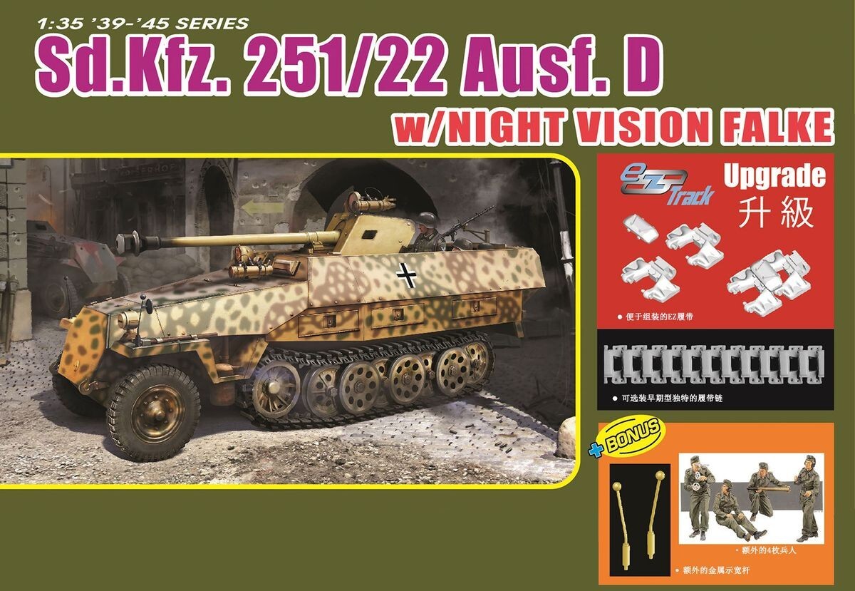 DRAGON 6994 1/35 German Sd.Kfz.251/22 Ausf.D w/Night Vision Falke | eBay