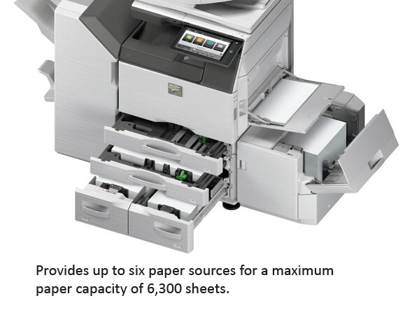 Sharp MX-4050N Color Printer Scan Copier Staple Network MFP 40PPM Laser ...