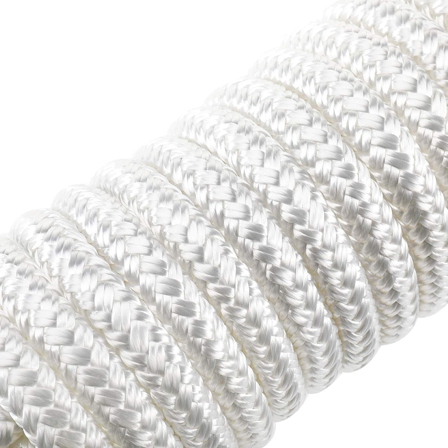 4 Pack 1/2 Inch 25 FT Double Braid Nylon Dock Line Mooring Rope Boat ...