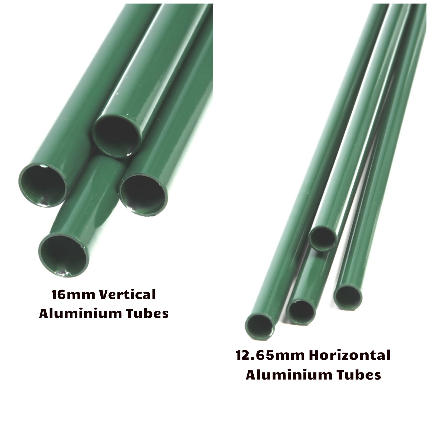Strong Aluminium Green Garden Tubes Weatherproof Anti-Rust 16 /12.65mm ...