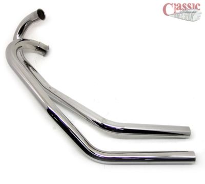 Atlas Swept Back Exhaust Pipe UK Made Chrome | eBay